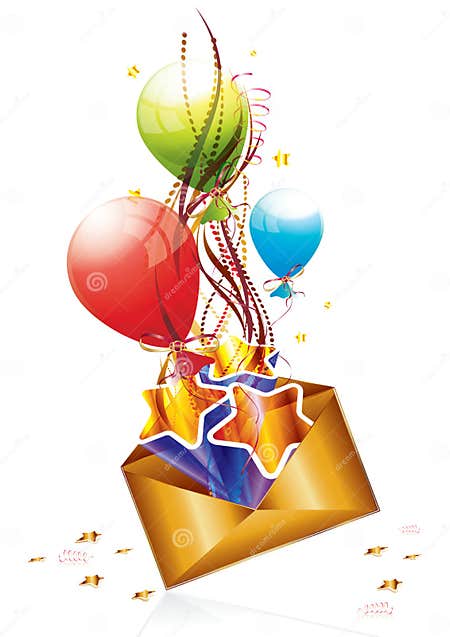 Birthday mail stock vector. Illustration of party, birthday - 15244150