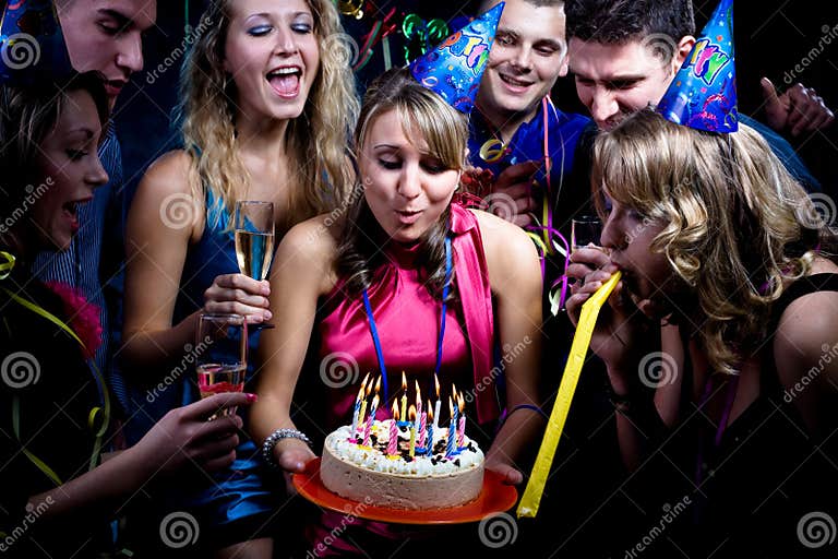 Birthday party stock image. Image of drinking, friendship - 12127899