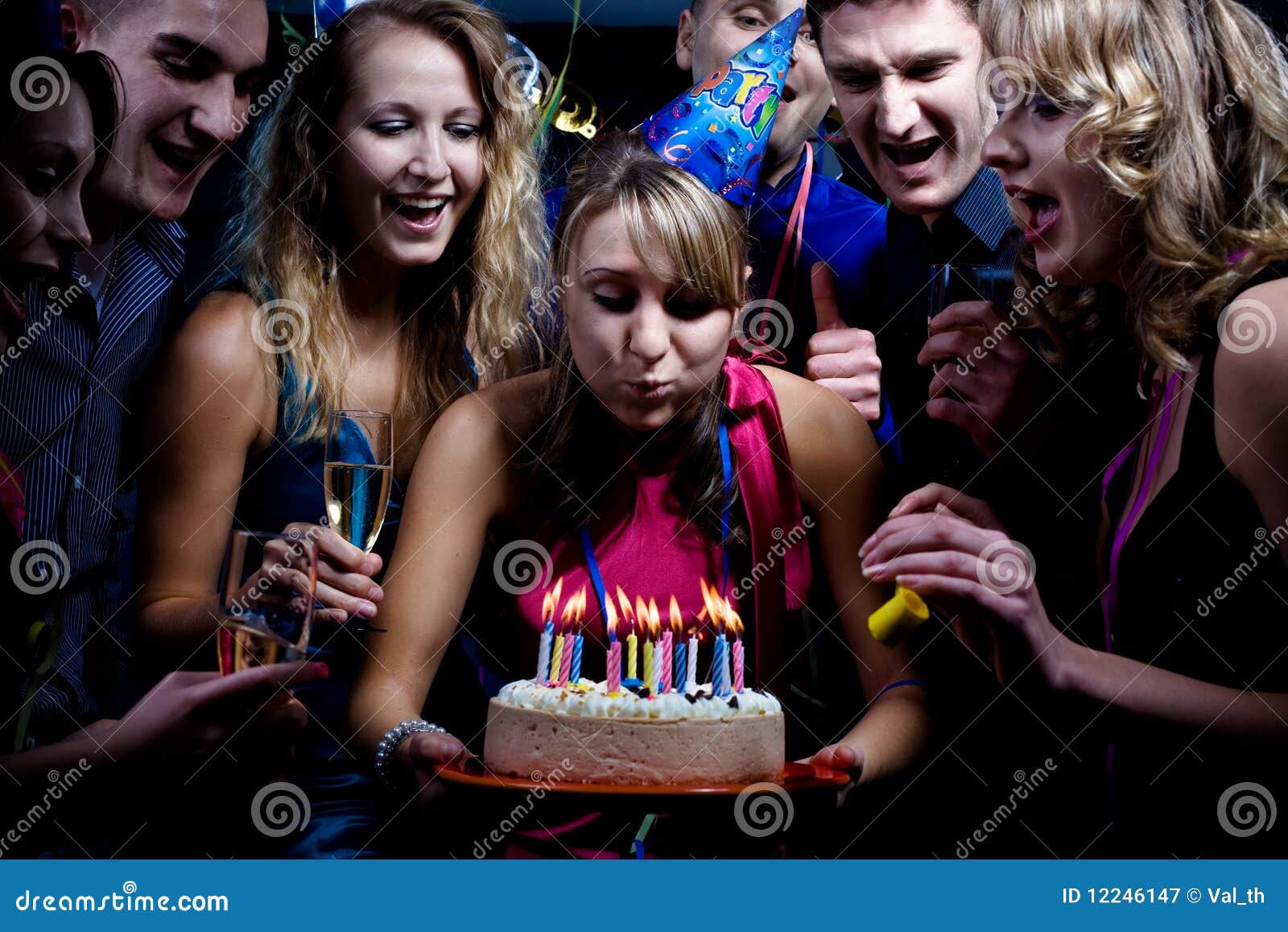 Birthday party stock image. Image of birthday, women - 12246147