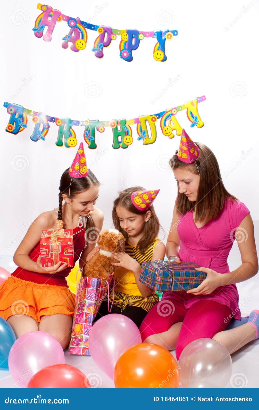Birthday party stock image. Image of isolated, colorful - 18464861
