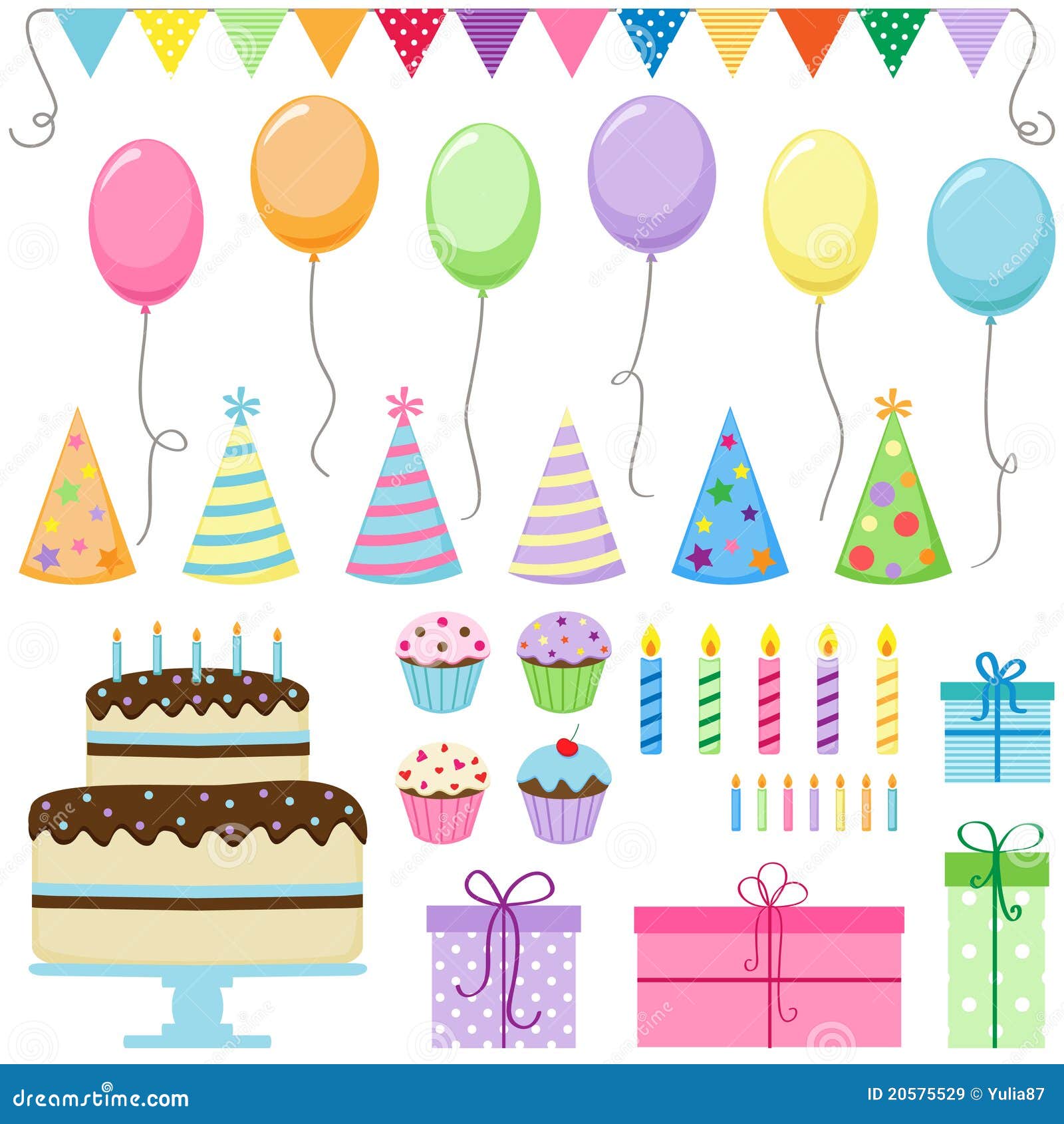 Birthday Party Face Emoji Emoticon Icon Vector Illustration ...
