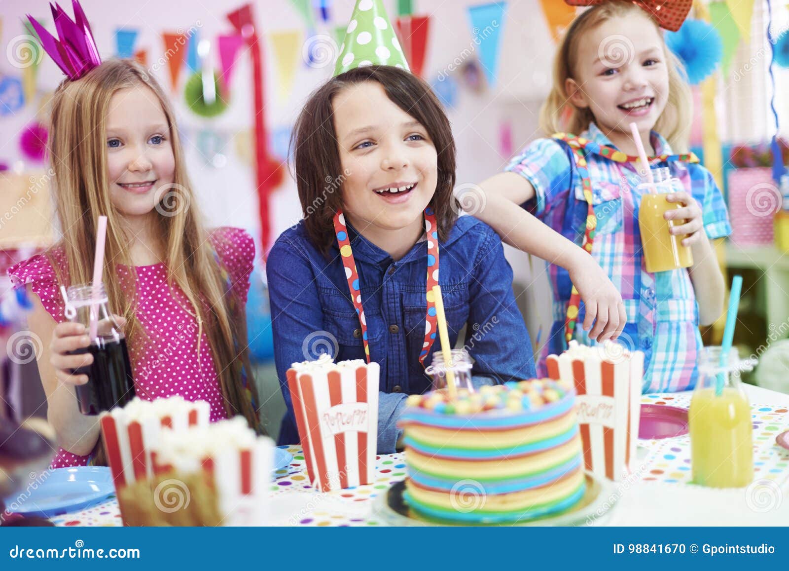 Birthday party stock photo. Image of charming, indoors - 98841670