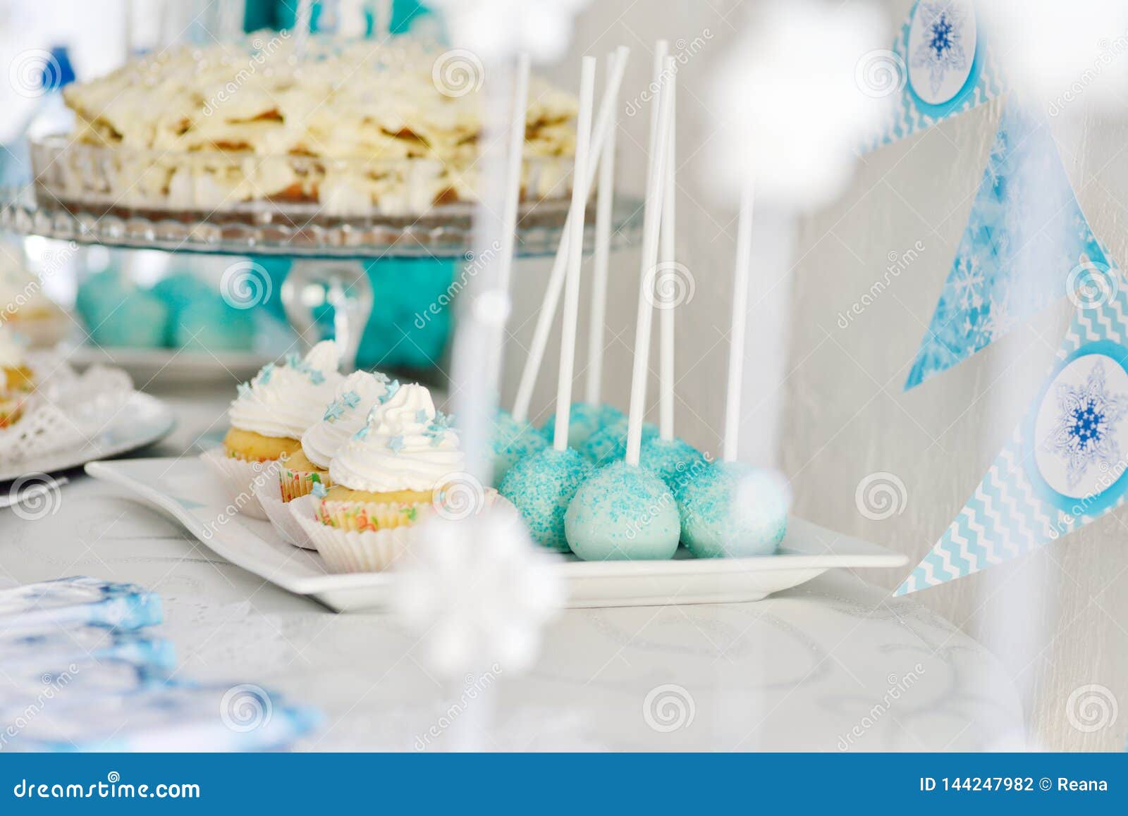 Birthday party catering stock photo. Image of cream - 144247982
