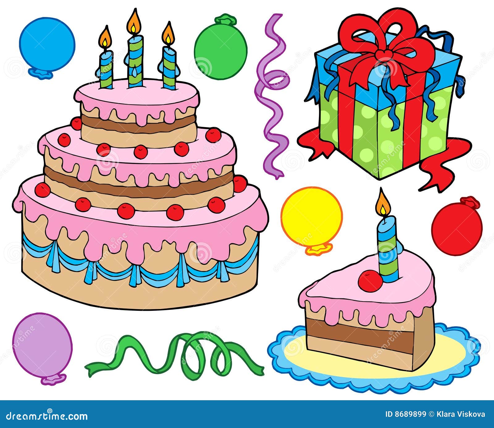Birthday party collection stock vector. Illustration of celebration ...