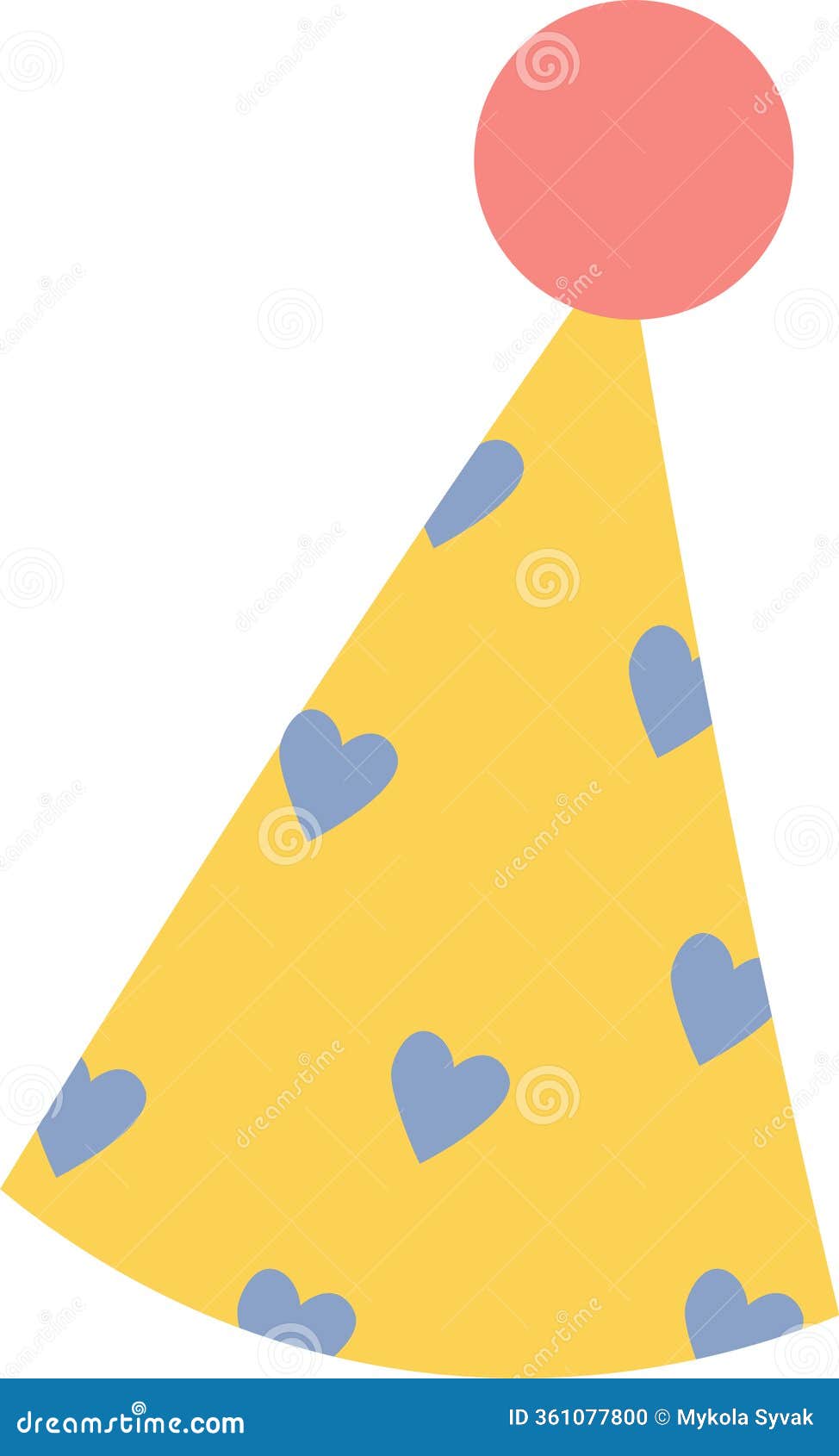 Birthday Party Cone Hat stock illustration. Illustration of bright ...