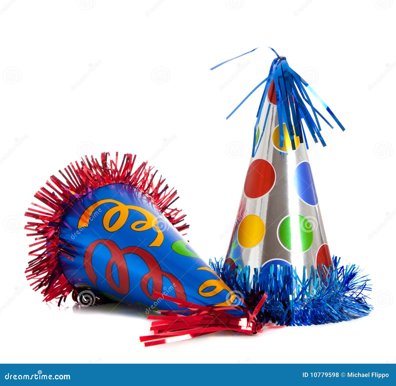 Birthday party hats stock photo. Image of color, multi - 10779598