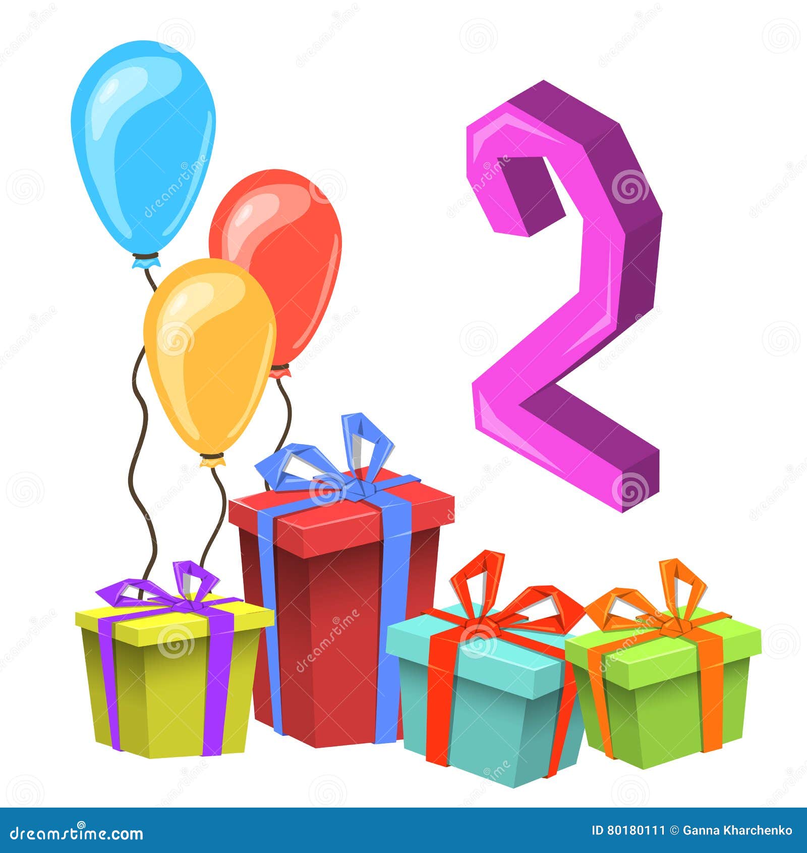 Birthday Party Invitation Card Template Stock Illustration ...