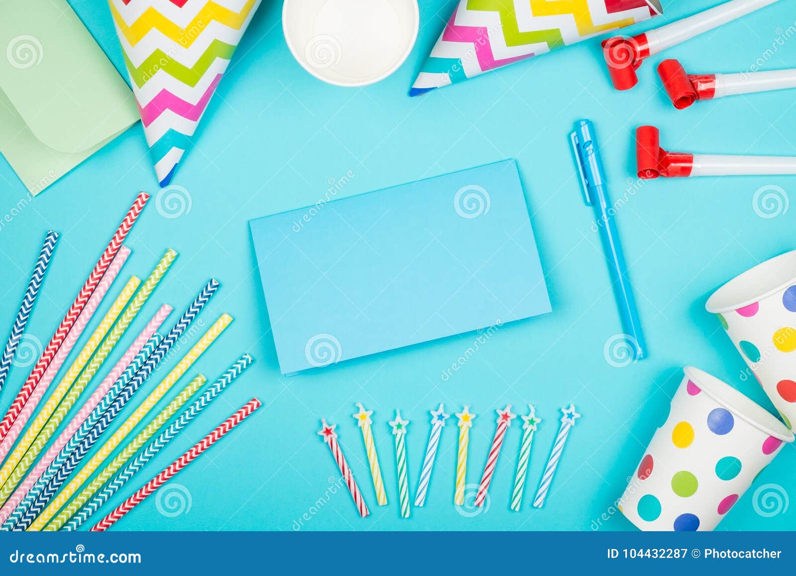 Birthday party objects stock image. Image of happy, event - 104432287