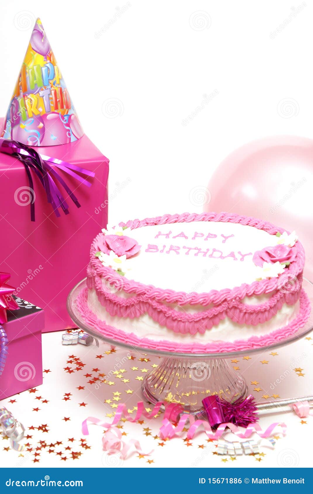 Birthday Party Scene stock photo. Image of confetti, happiness - 15671886