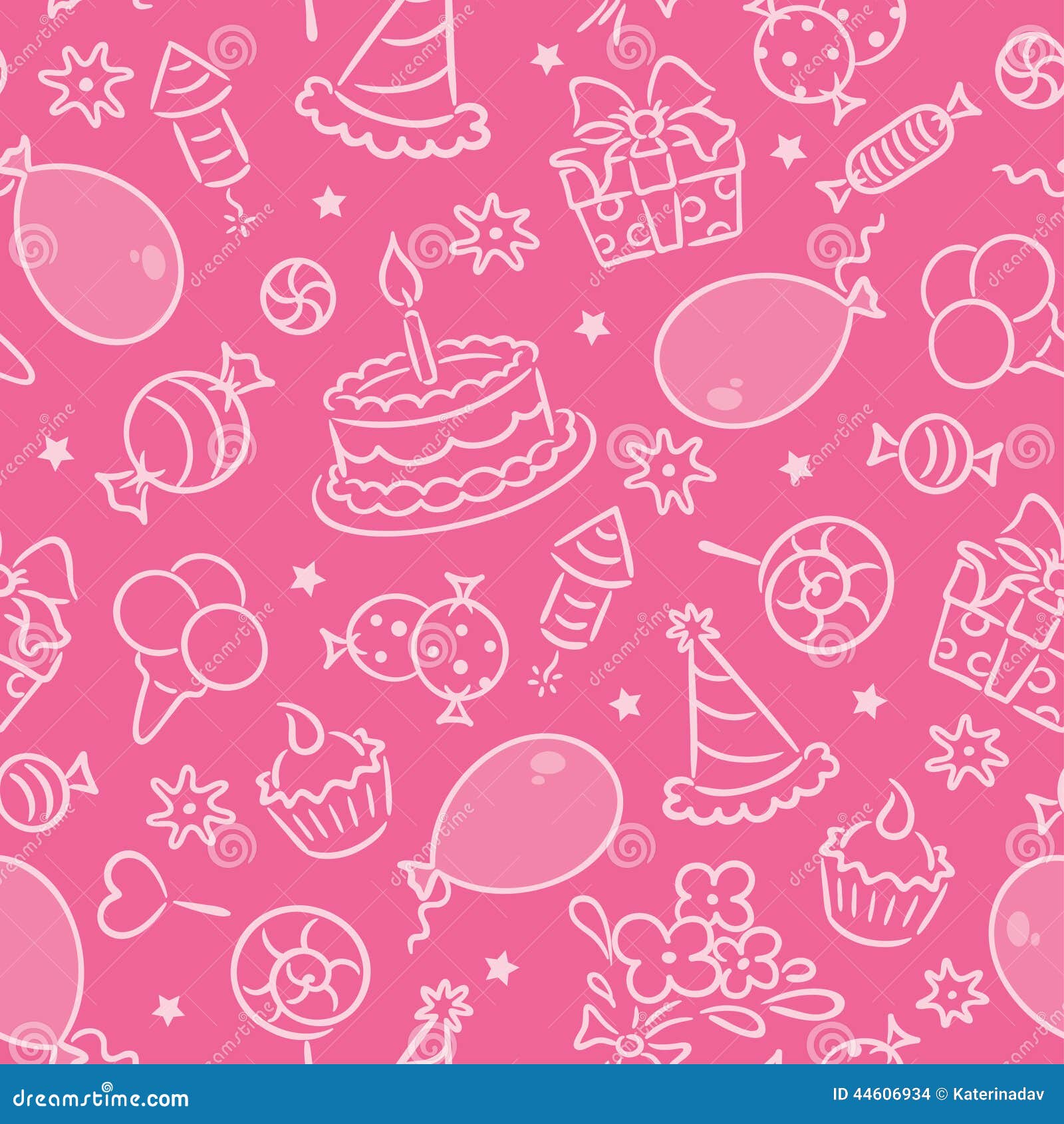 Birthday party stock vector. Illustration of bouquet - 44606934