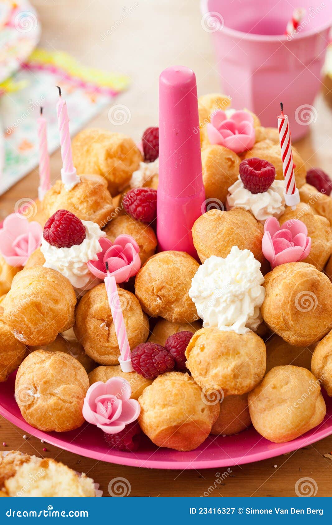 Birthday pastries stock image. Image of candles, feast - 23416327