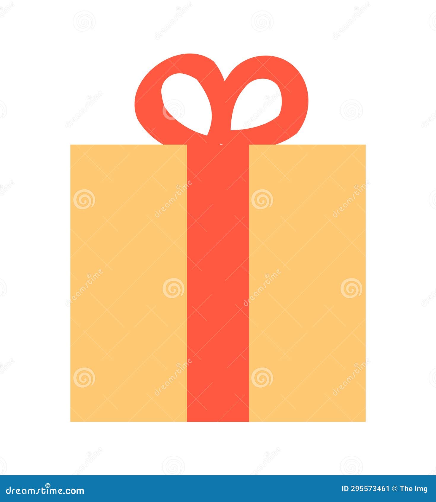 Birthday Present Box 2D Cartoon Object Stock Vector - Illustration of ...