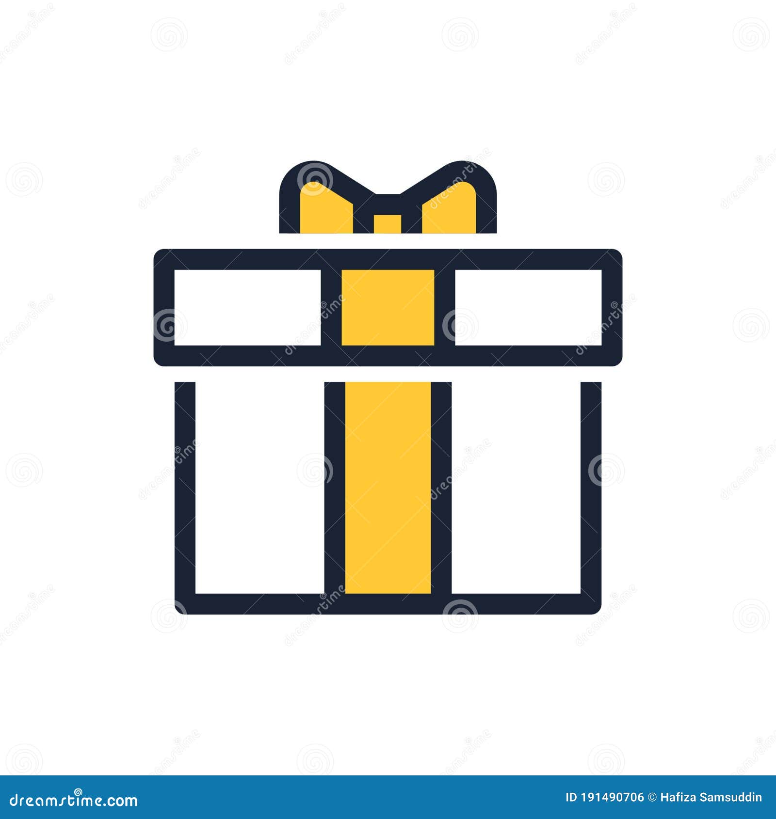 Birthday Present Icon. Vector Illustration Decorative Design Stock ...