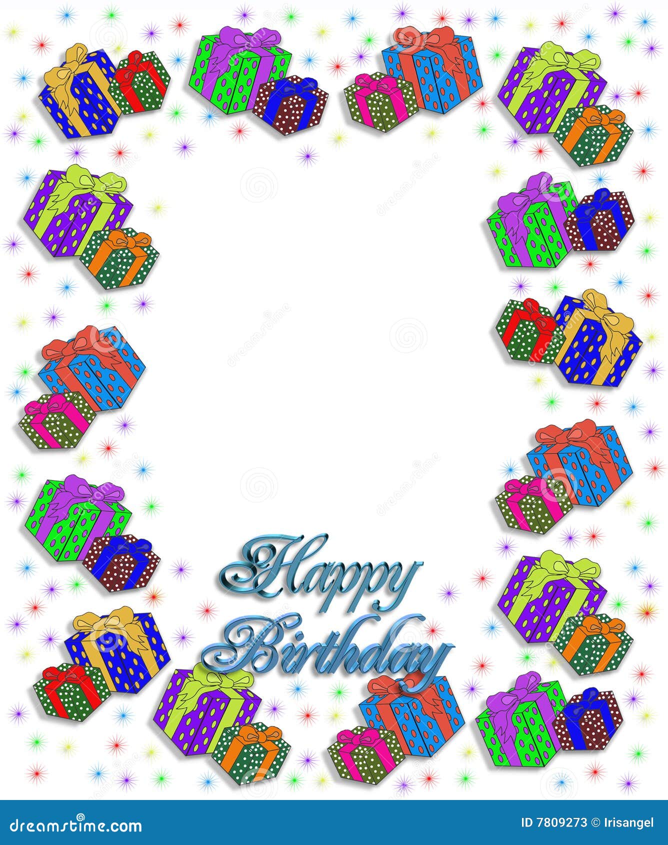 Birthday Presents Clipart Border