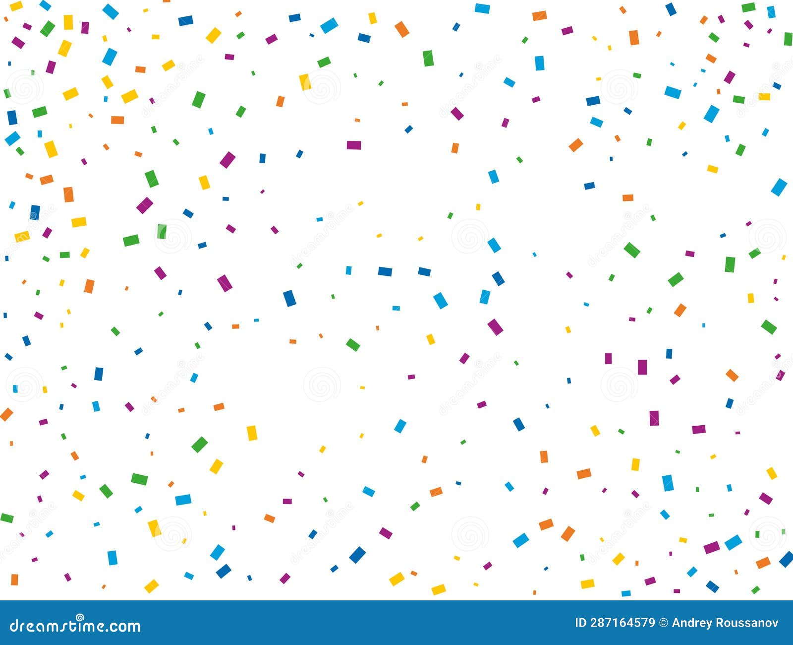 Birthday Rectangular Confetti. Light Rainbow Glitter Confetti ...