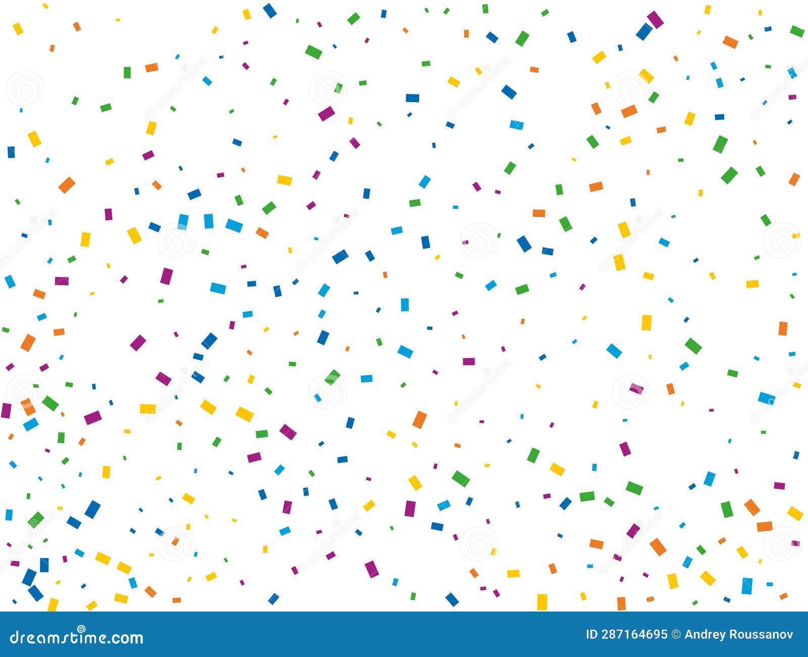 Birthday Rectangular Confetti. Light Rainbow Glitter Confetti ...