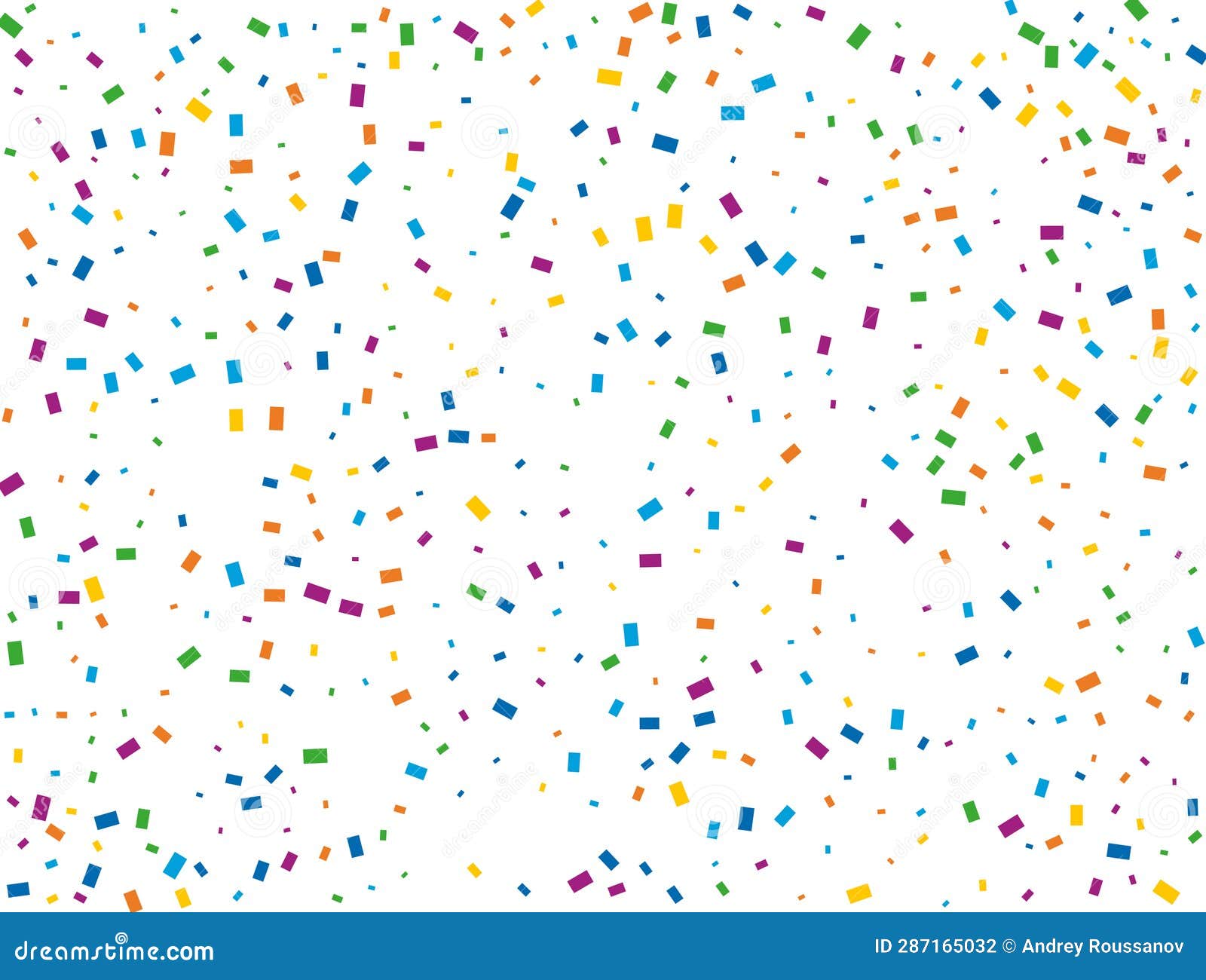 Birthday Rectangular Confetti. Light Rainbow Glitter Confetti ...