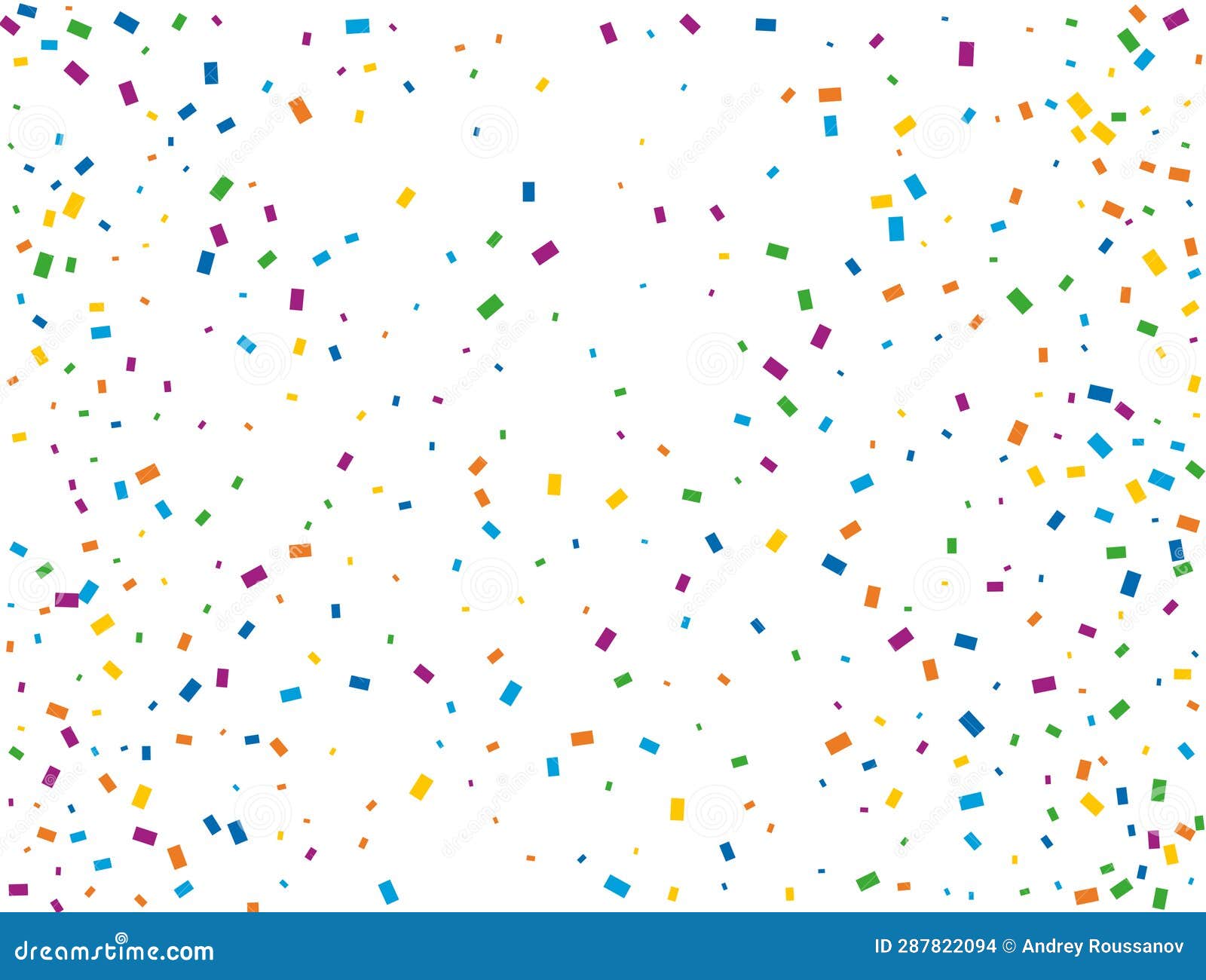 Birthday Rectangular Confetti. Light Rainbow Glitter Confetti ...