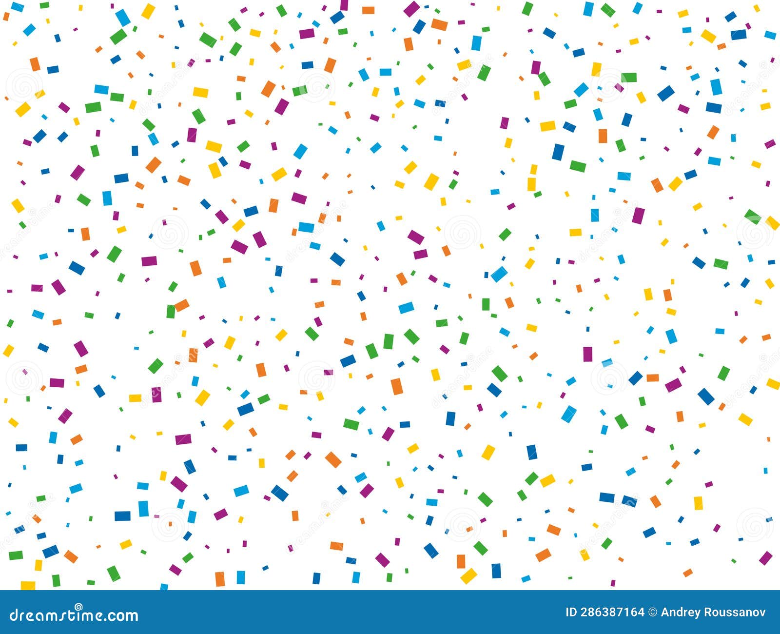 Birthday Rectangular Confetti. Light Rainbow Glitter Confetti ...