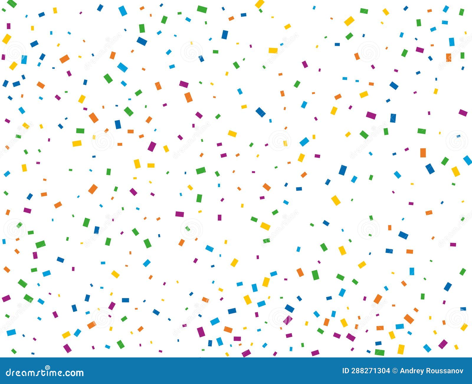 Birthday Rectangular Confetti. Light Rainbow Glitter Confetti ...