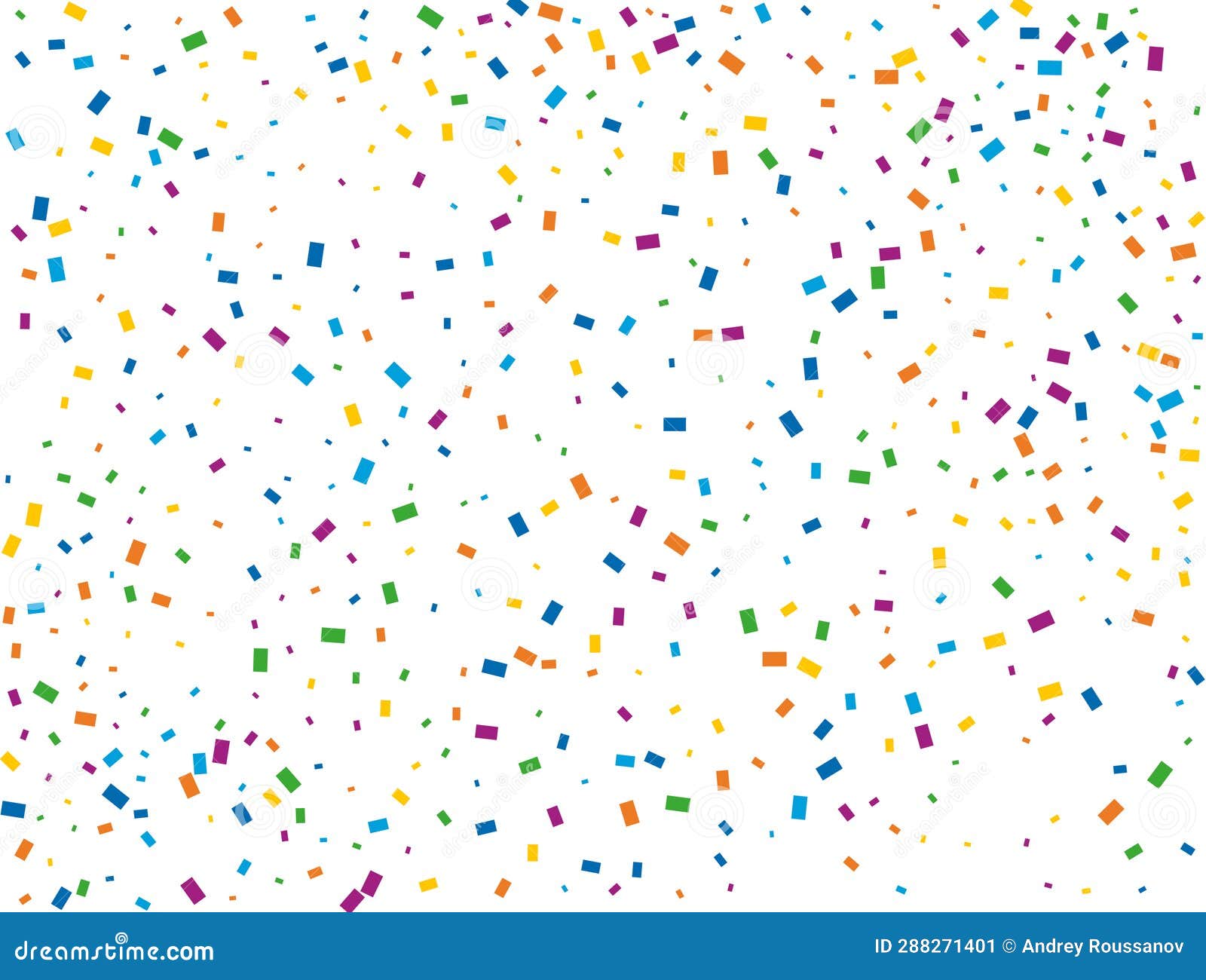 Birthday Rectangular Confetti. Light Rainbow Glitter Confetti ...