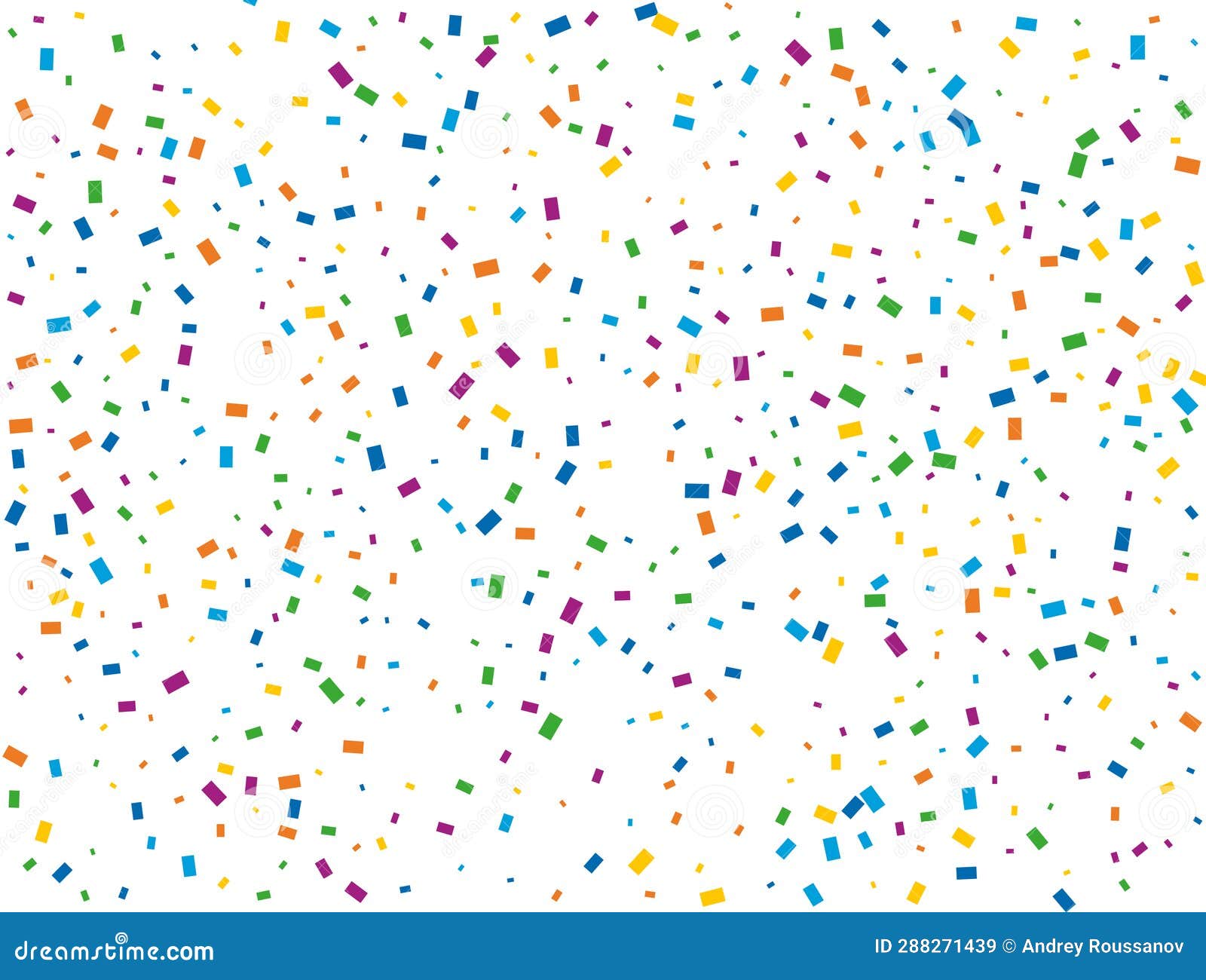 Birthday Rectangular Confetti. Light Rainbow Glitter Confetti ...