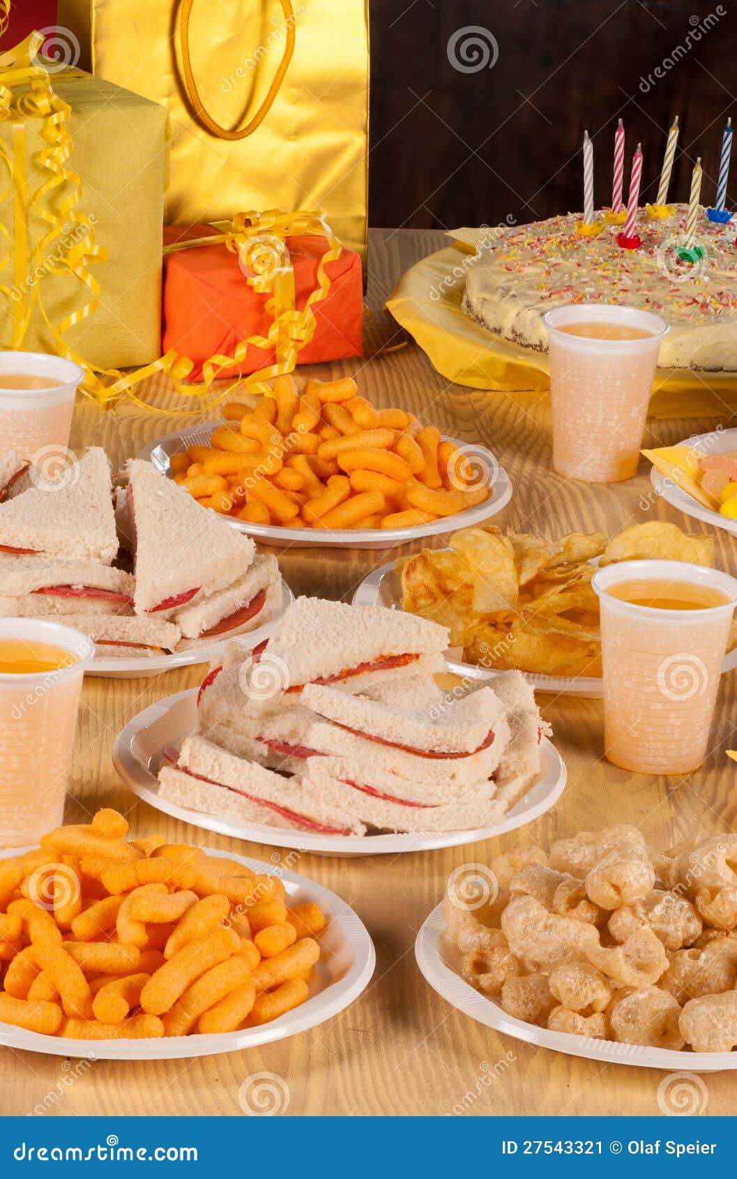 Birthday setup stock image. Image of homemade, plate - 27543321