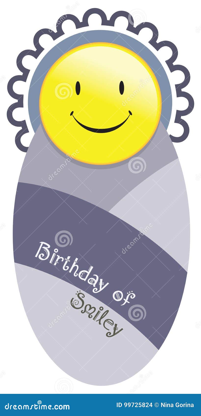 Creating A Smiley Face With A Yellow Pencil On Blue Paper Stock Photo ...