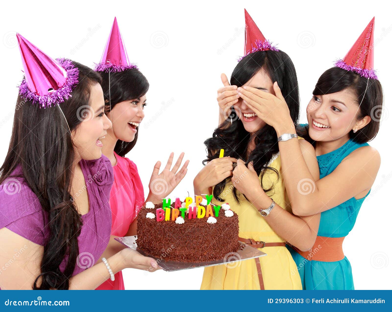 Birthday Surprise Stock Image Image Of Event Laughing 29396303