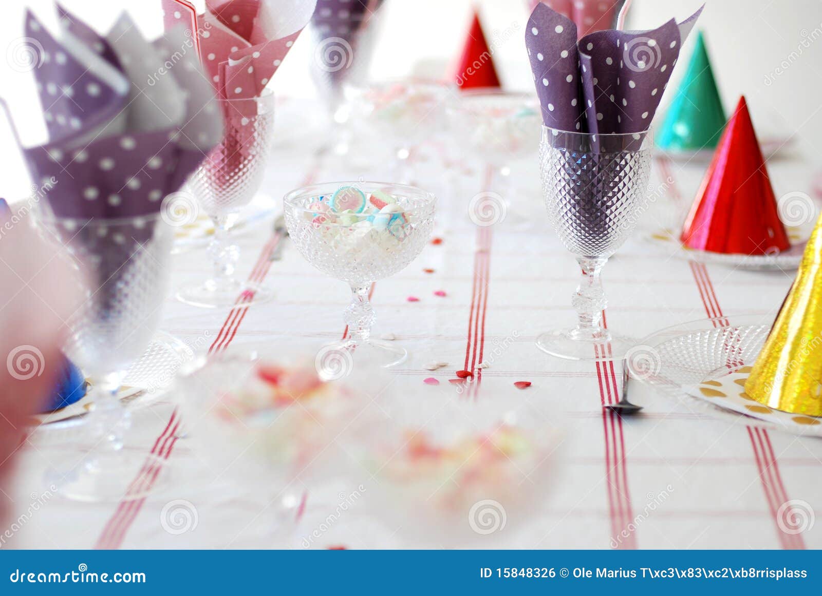 Birthday table. stock photo. Image of party, table, decorate - 15848326