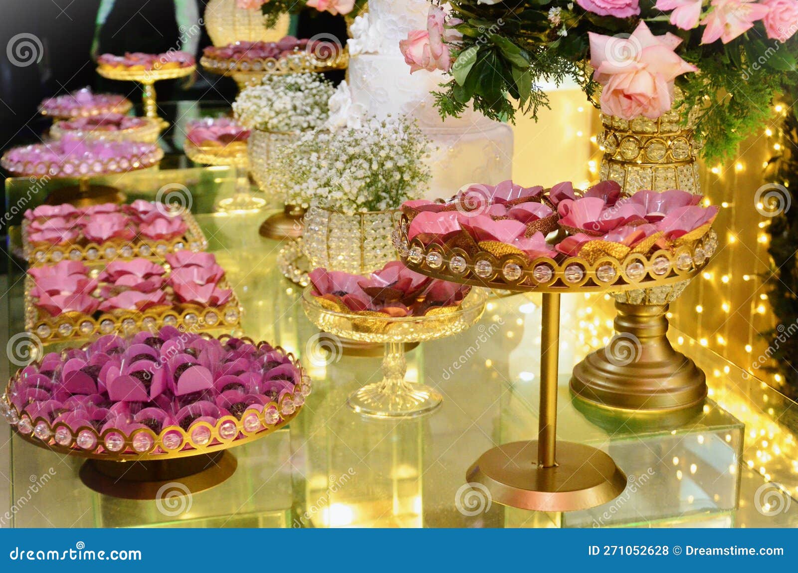 Birthday Table Full of Sweets Stock Photo - Image of years, wedding ...