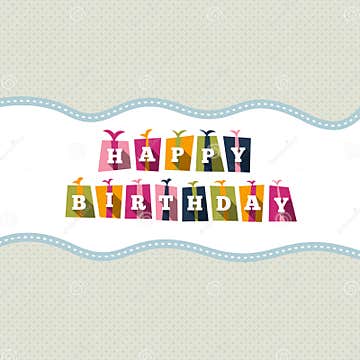 Birthday Text Boxes stock vector. Illustration of decoration - 57494024