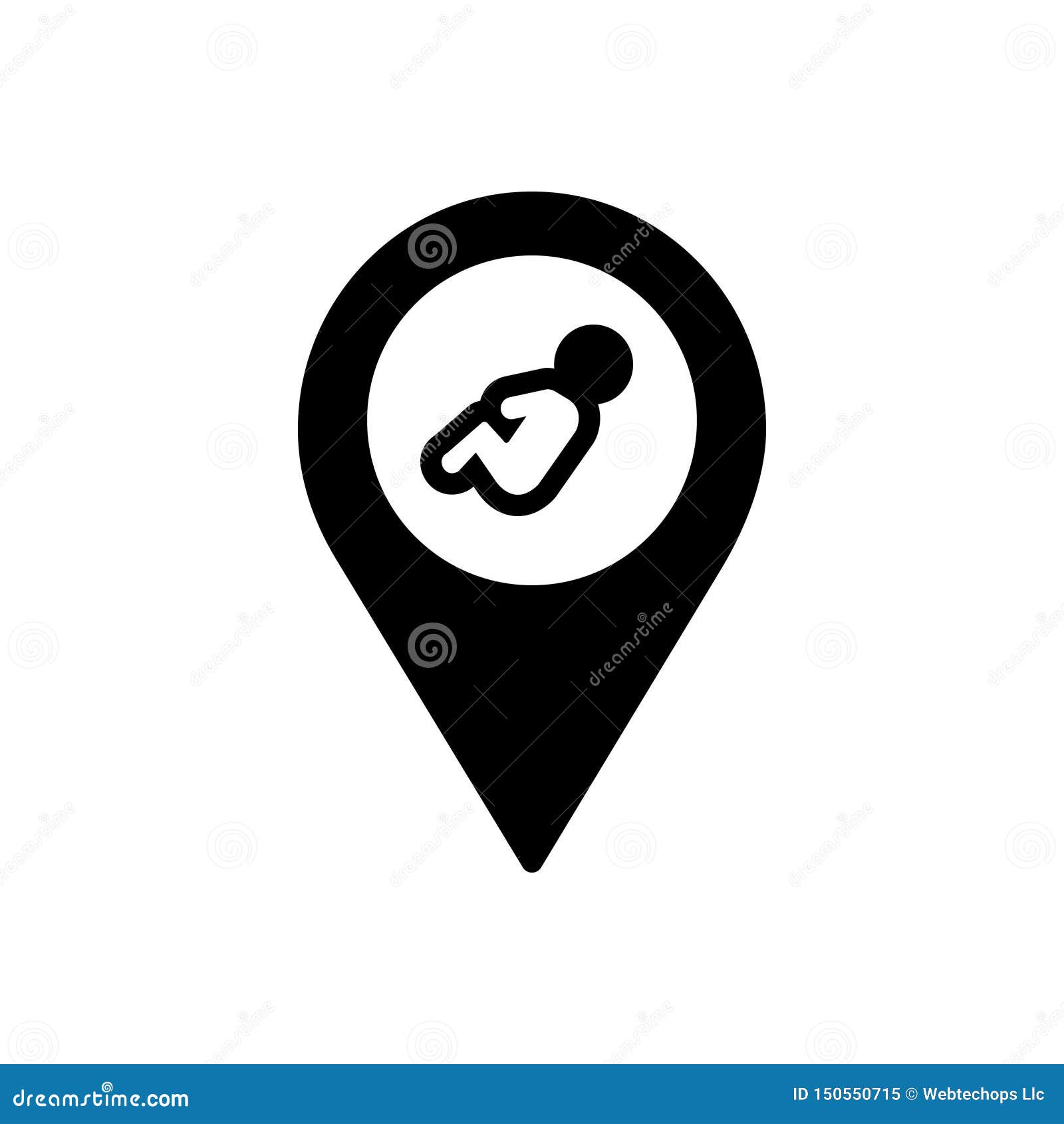 Black Solid Icon for Birthplace, Place of Birth and Motherland Stock ...