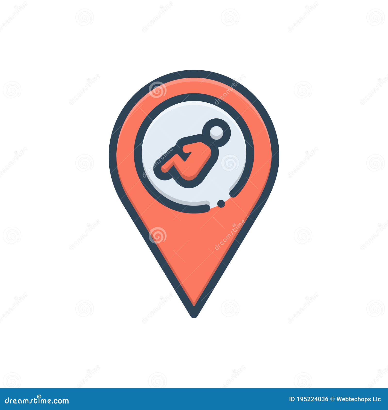 Color Illustration Icon for Birthplace, Motherland and Land Stock ...