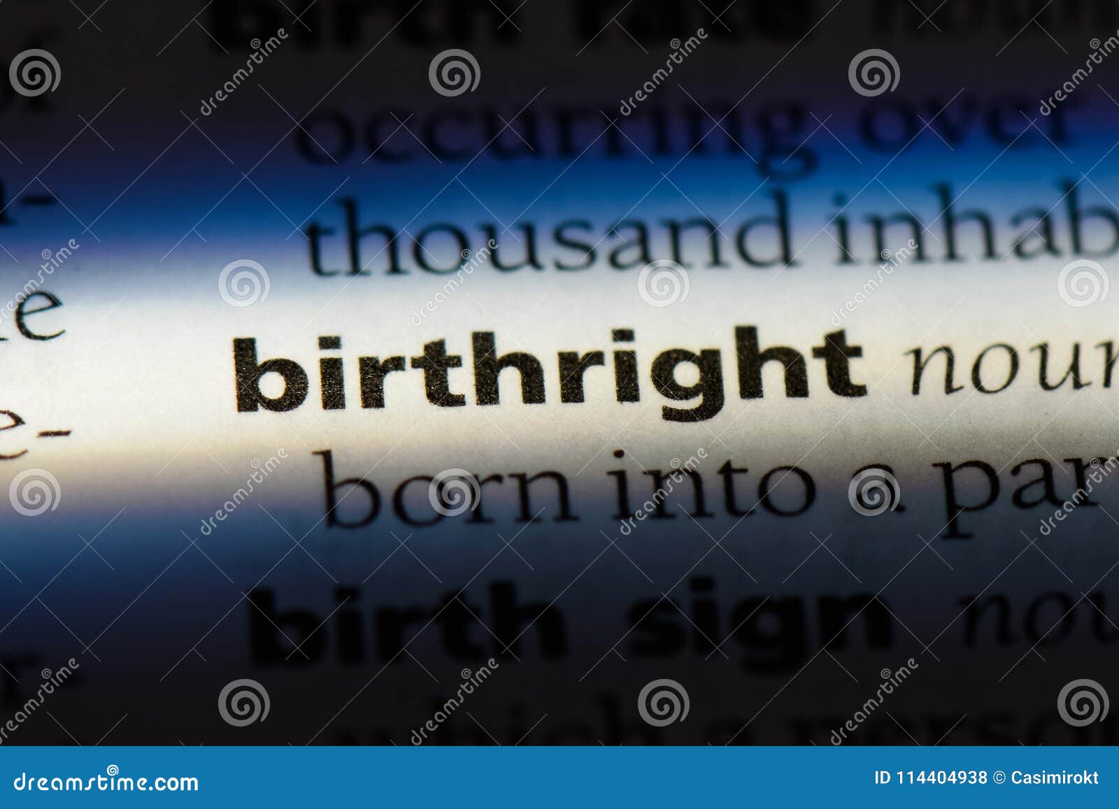 Birthright stock photo. Image of english, isolated, paper - 114404938