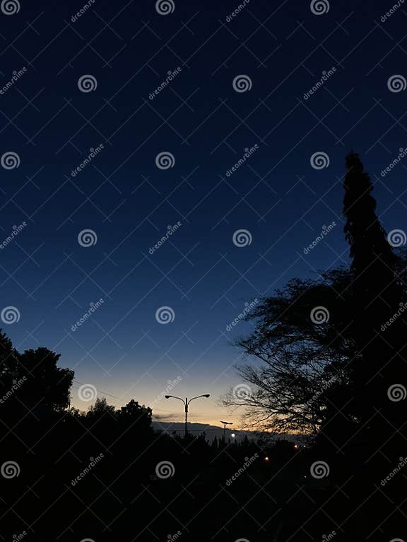Biru langit stock image. Image of blue, sunset, biru - 223844017
