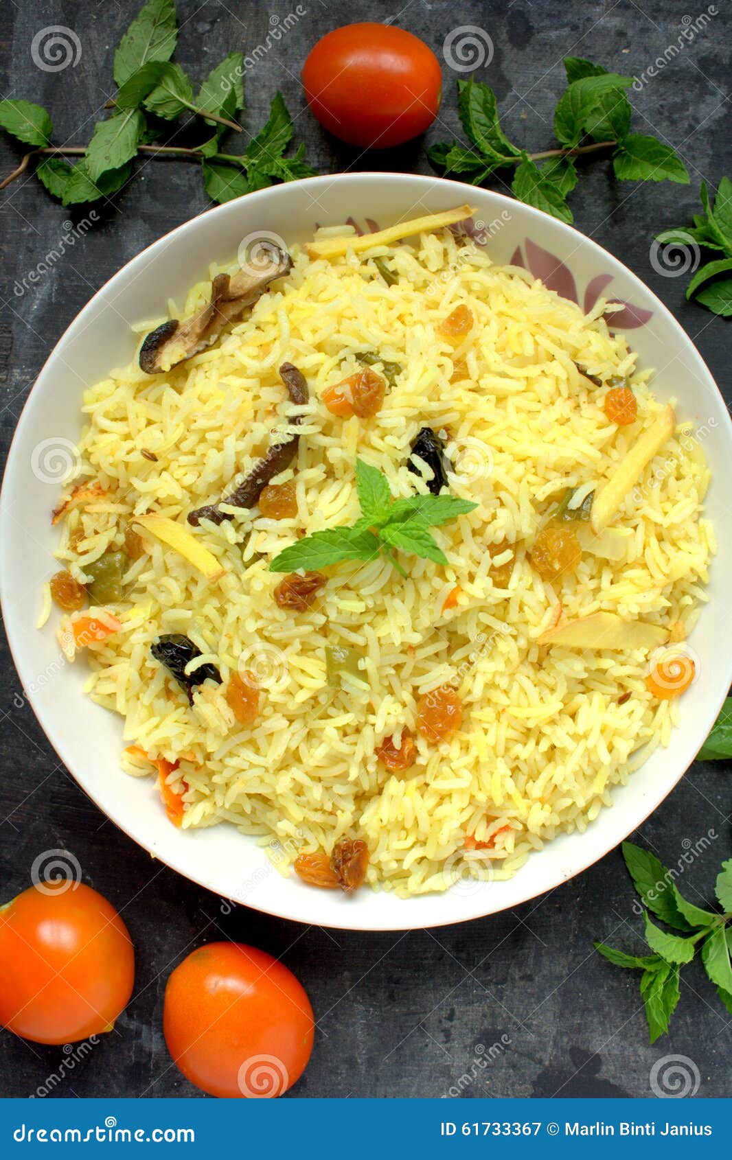 Biryani or pilaf rice stock image. Image of fragrant - 61733367