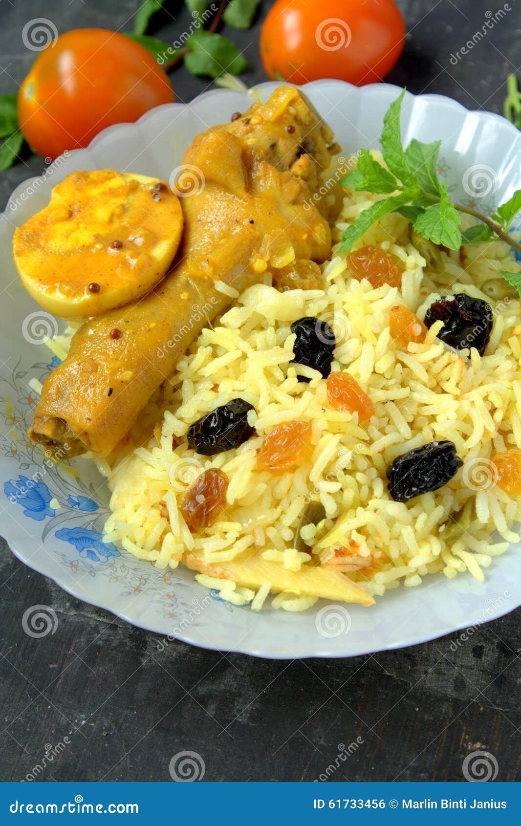 Biryani or pilaf rice stock photo. Image of dinner, biryani - 61733456