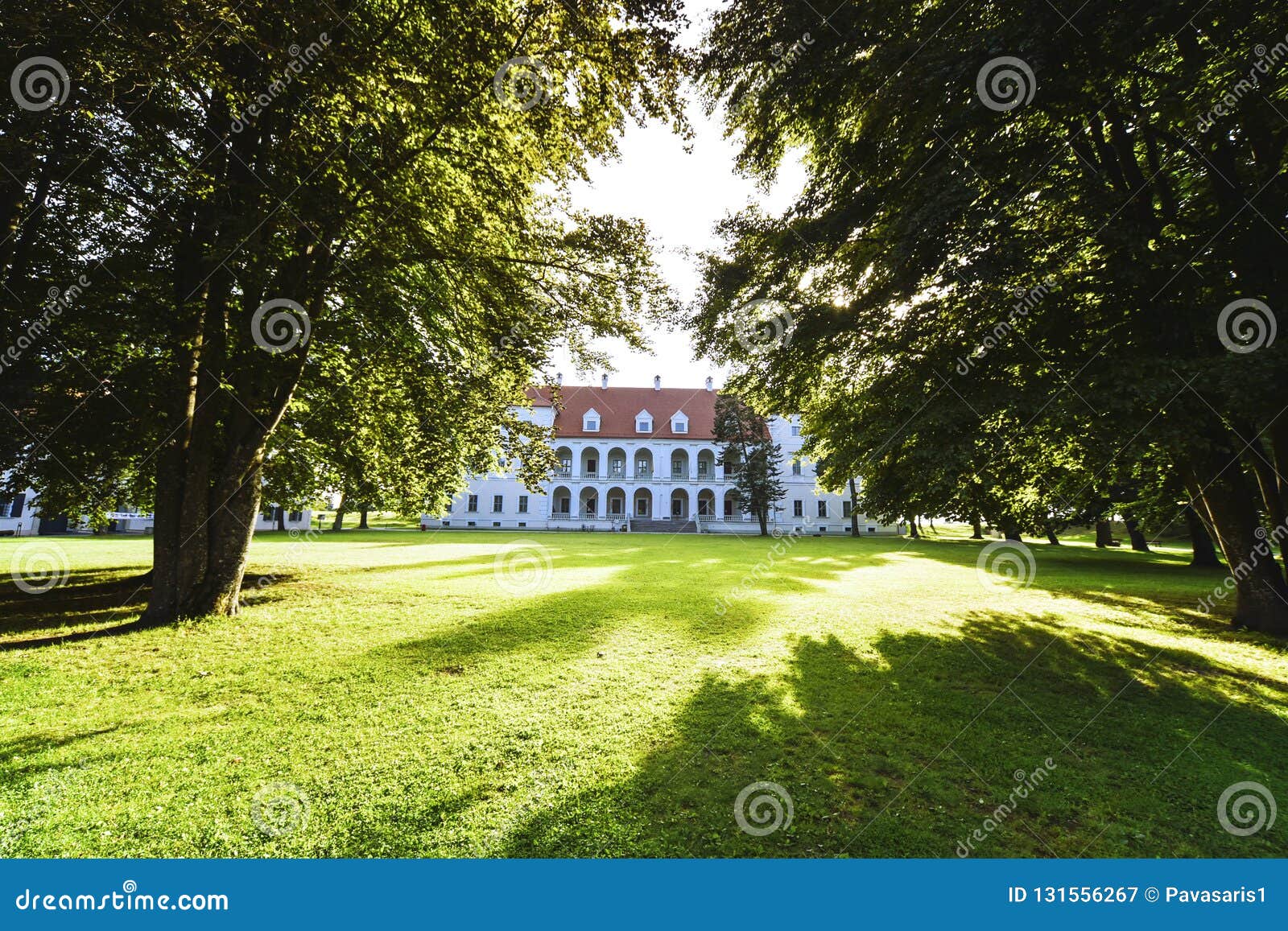 Birzai Castle in Birzai City in Lithuania Stock Image - Image of ...
