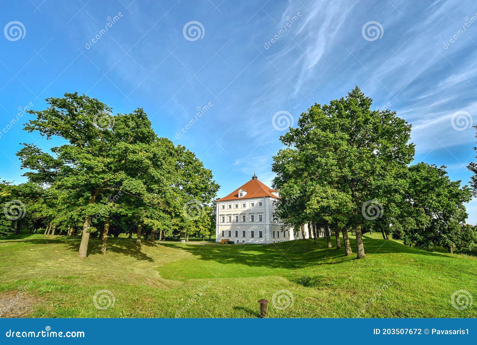 Birzai Castle in Birzai City in Lithuania Stock Photo - Image of ...