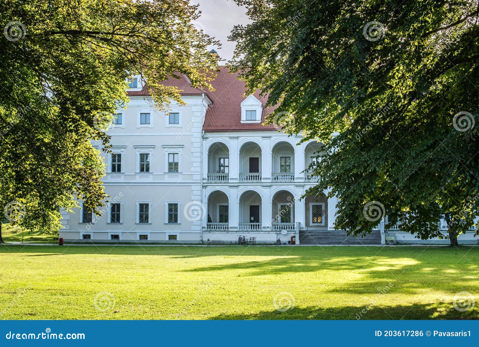 Birzai Castle in Birzai City in Lithuania Stock Photo - Image of ...