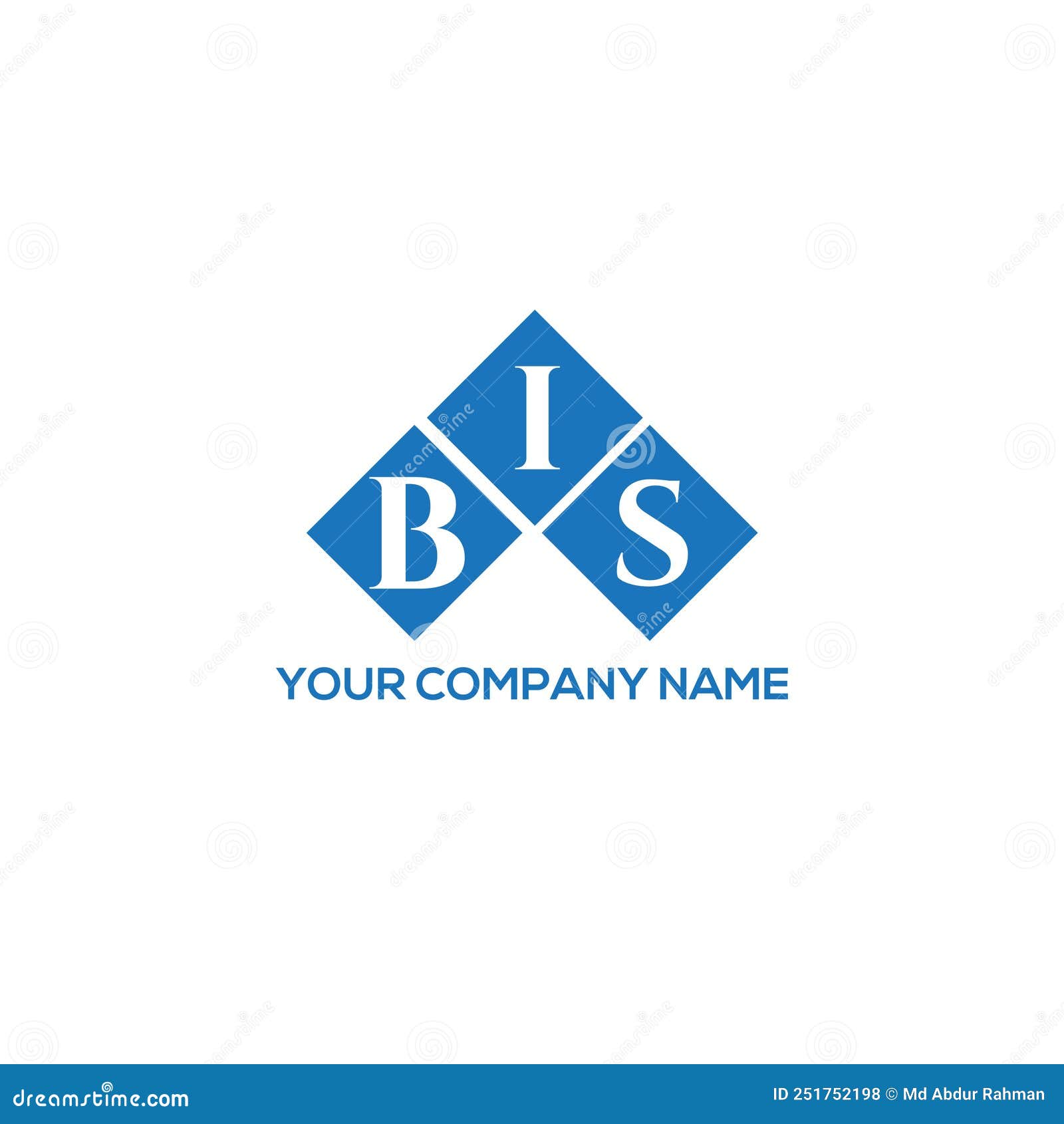 BIS Letter Logo Design On WHITE Background. BIS Creative Initials ...