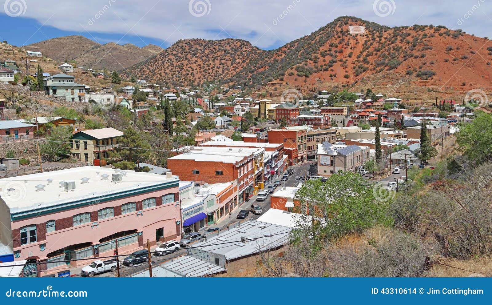 Bisbee, Arizona Downtown Panorama Stock Photo - Image: 43310614