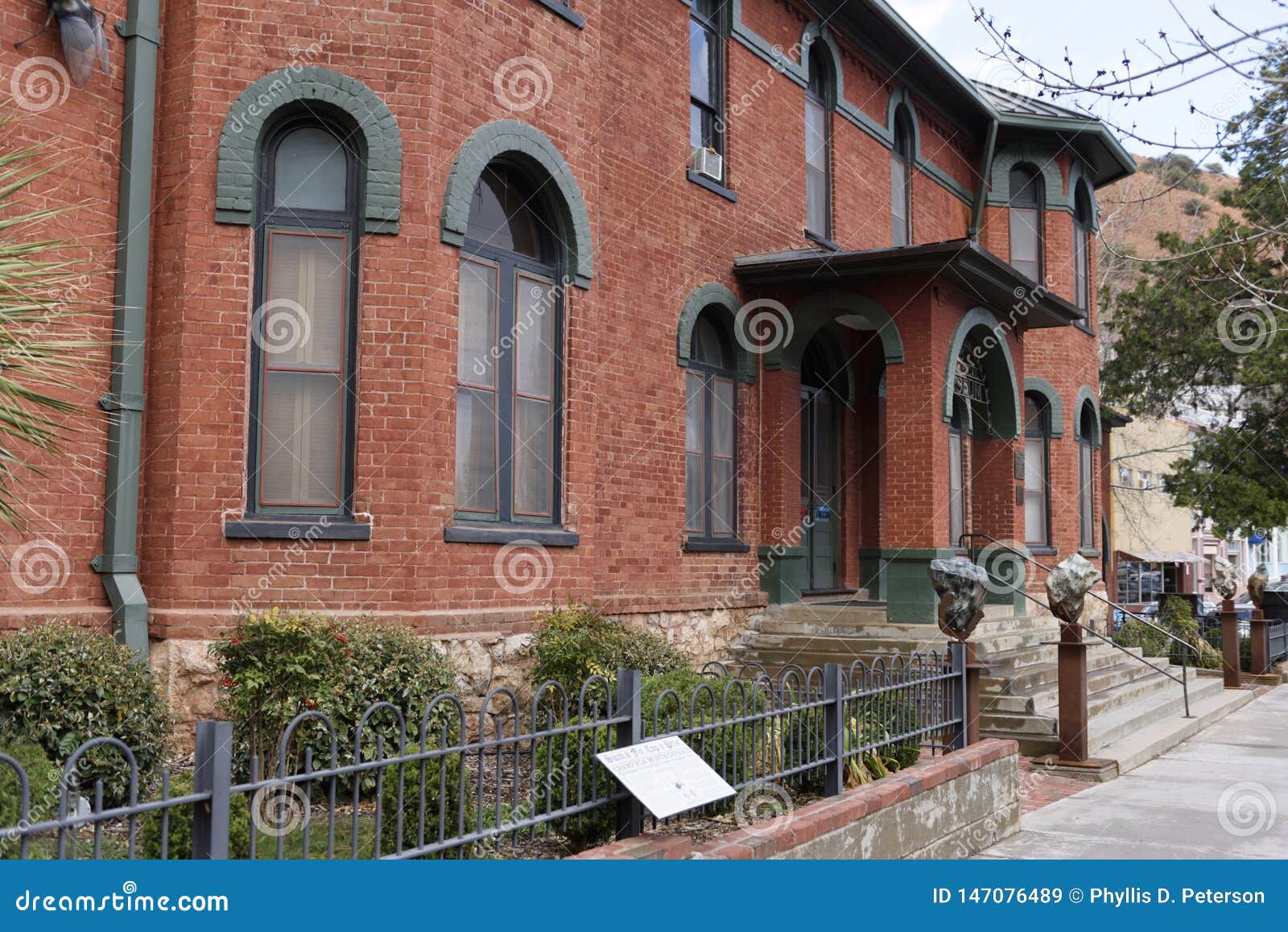 Brick Building of the Historical Bisbee Mining Historical Museum ...
