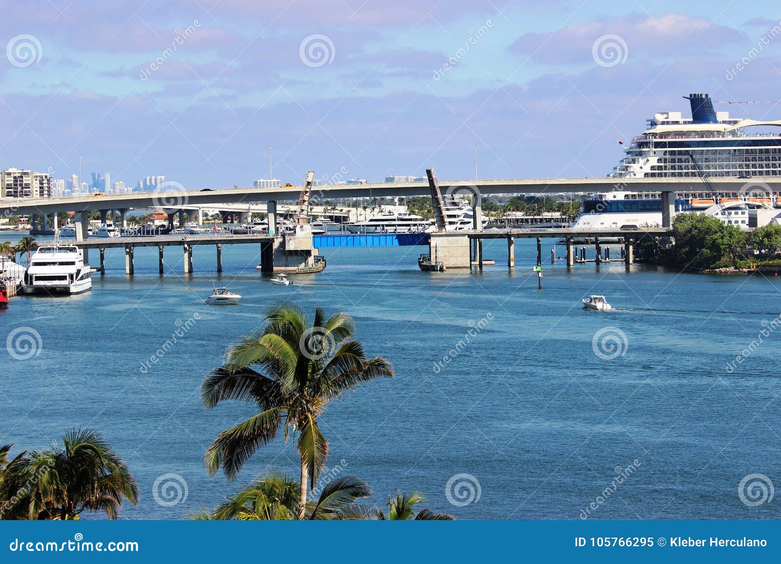 Biscayne Bay Bridges stock image. Image of miami, biscayne - 105766295