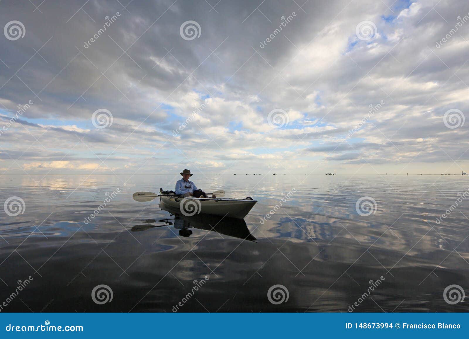 Active Senior Kayaking in Biscayne National Park, Florida. Editorial ...