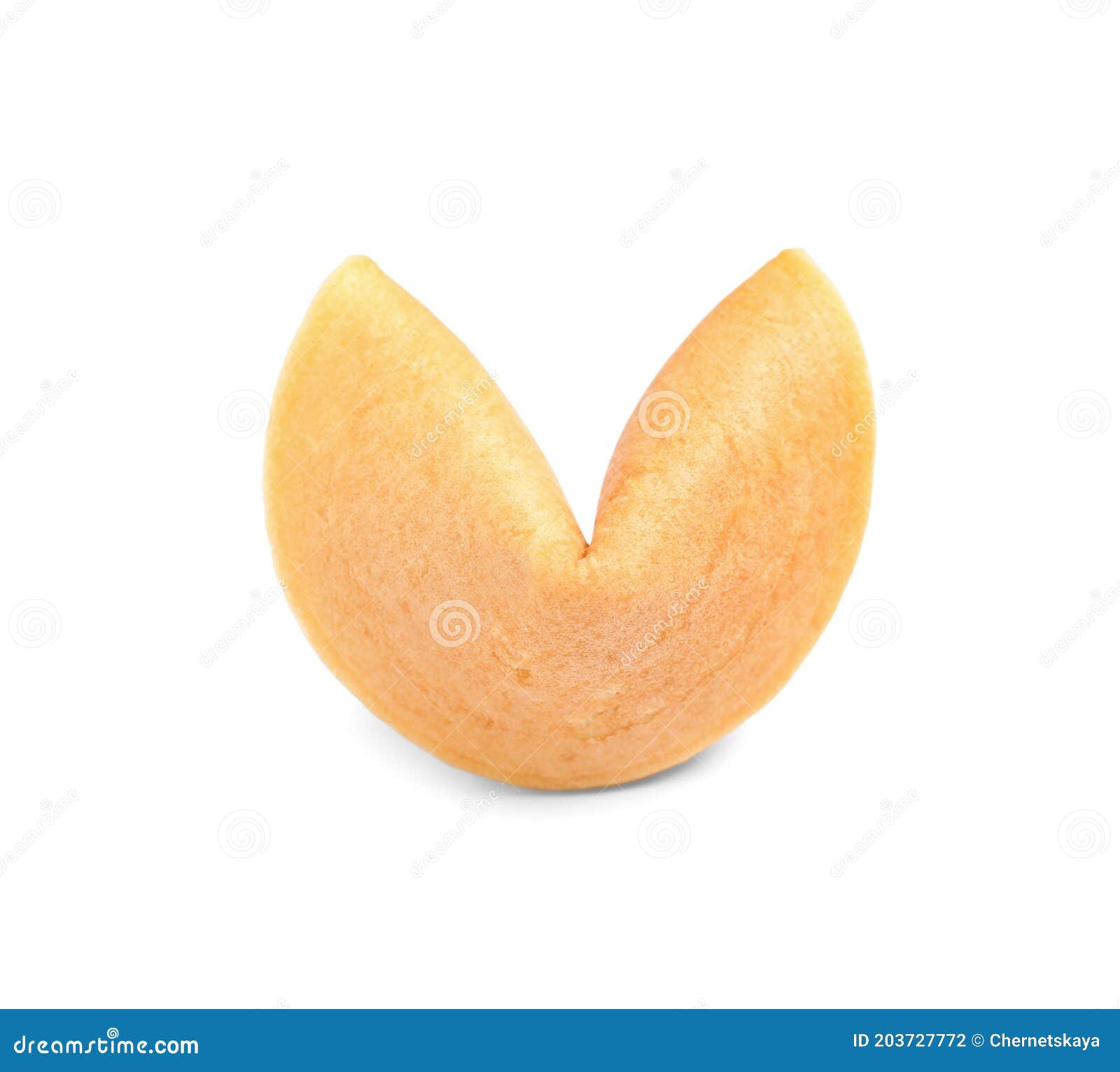 Biscoito Da Sorte Tradicional Caseiro Isolado Em Branco Foto de Stock ...