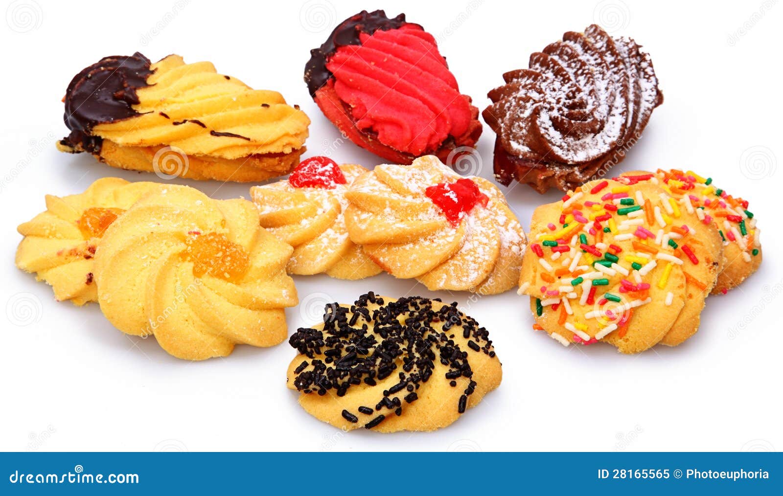 Biscoitos Assorted De Biscotti Do Italiano Imagem de Stock - Imagem de ...