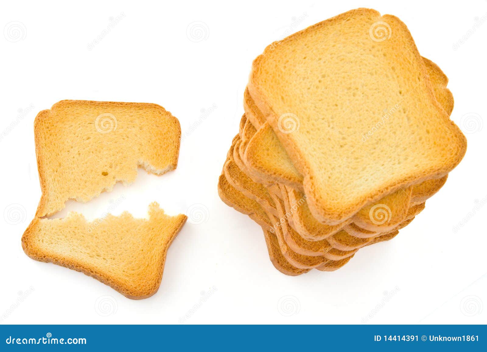 Biscotte image stock. Image du espace, fond, biscotte - 14414391