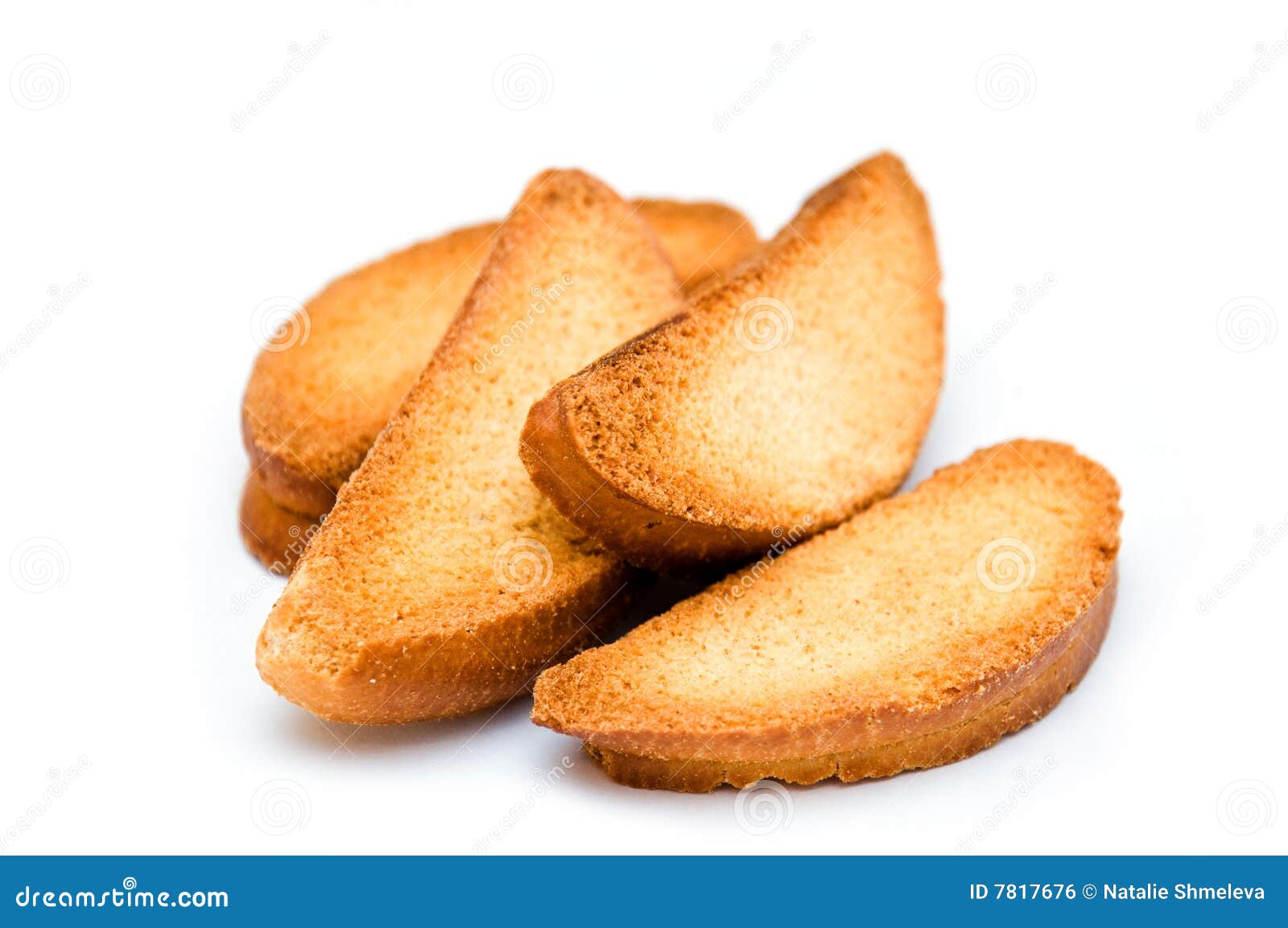 Biscottes de groupe photo stock. Image du biscuit, nutrition - 7817676